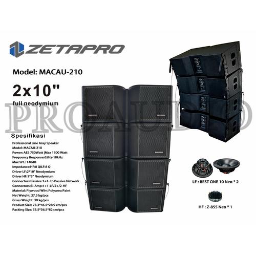 Jual Speaker LineArray Line Array 2 x 10 Inch ZETAPRO MACAU 210 ...