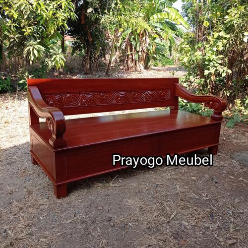 Jual kursi risban jati antik kayu vintage jadul kuno bangku bale bale ...