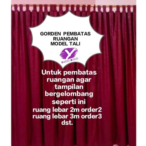 Jual Gorden tali perekat untuk masjid, pintu, jendela, sekat ruangan ...