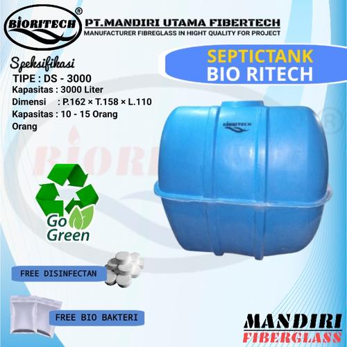 Jual Septic Tank Biofilter 3000liter, Sepiteng fiberglass biotech ...