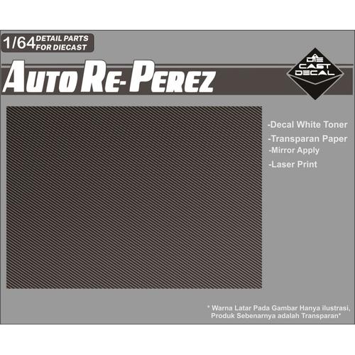 Jual KG67 Decal white toner carbon dark Universal untuk DIECAST 1/64 ...