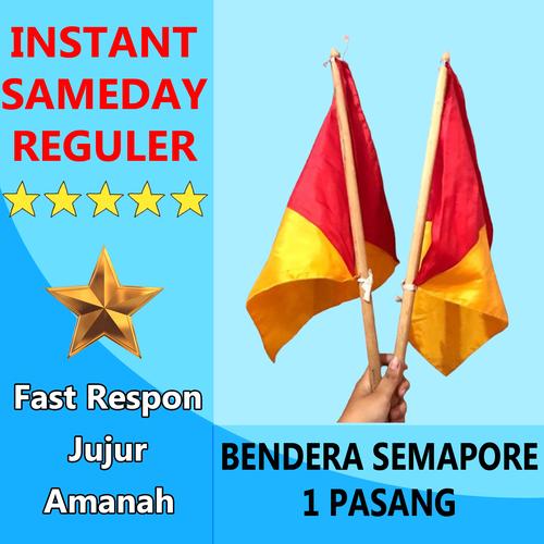 Jual Sepasang Tongkat Bendera Semaphore Pramuka - Stik dan Bendera ...