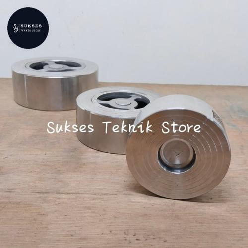 Jual Disco Check Valve SS316 PN40 ukuran 2" inch / DN50 Wafer Check ...