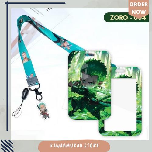 Jual ID Card Holder Motif Zoro One Piece / Nametag Zoro / Lanyard Zoro ...