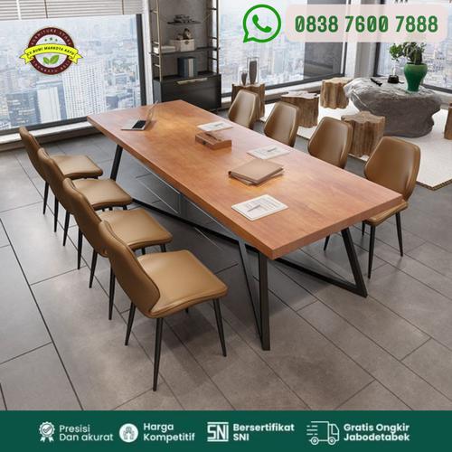 Jual Meja Meeting Kantor Persegi Panjang Kayu Mahogany Size 240 x 90cm ...
