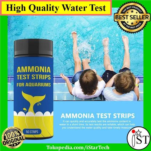 Jual Uji Amonia Kualitas Air Akuarium Ammonia Water Test Paper Kertas ...