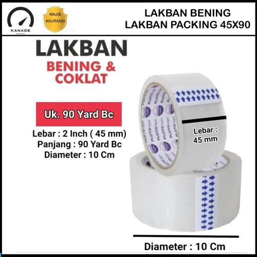 Jual Lakban Bening Lakban Packing Paket 45mm 2 Inch 90 yard Lakban ...