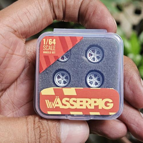 Jual velg diecast 1/64 wasserpig wheels Cerberus white chrome 9.2mm ...