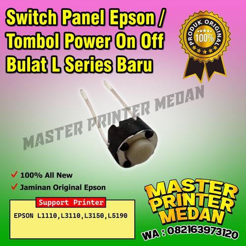 Jual Switch Panel Epson / Tombol Power On Off Bulat L Series Baru (PAKET) - 10PCS - Kota Medan ...