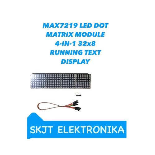 Jual Max7219 LED DOT MATRIX MODULE 4-IN-1 32X8 RUNNINB TEXT DISPLAY ...