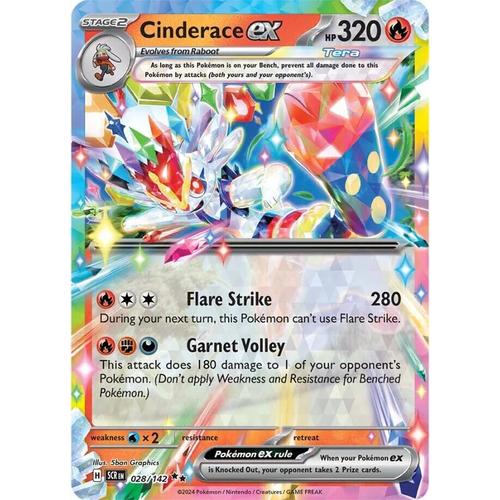 Jual TCG Pokemon Cinderace ex (028/142) - SV07: STELLAR CROWN - Kota ...