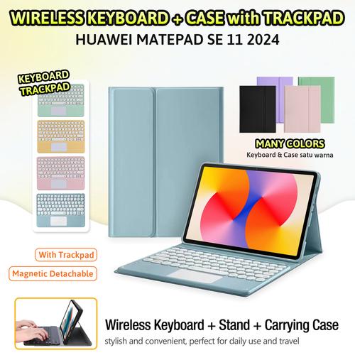 Jual Huawei MatePad SE 11 2024 Bluetooth Keyboard Trackpad Case Casing ...