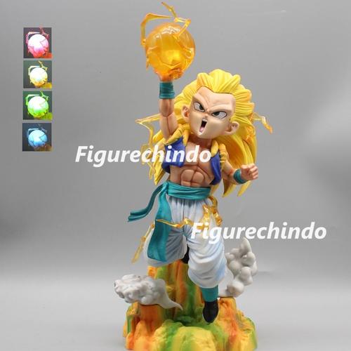 Jual [BEST QUALITY] [ FOTO ASLI ] STATUE DRAGON BALL GOTEN SAIYAN 3 LED ...