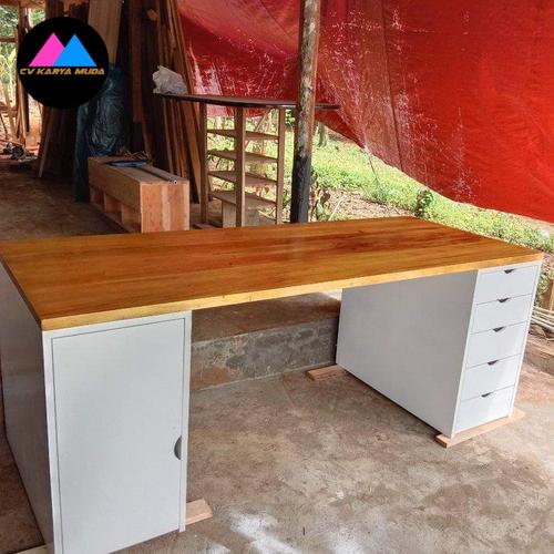 Jual Meja komputer / Meja PC gaming / meja gaming kayu solid plus ...