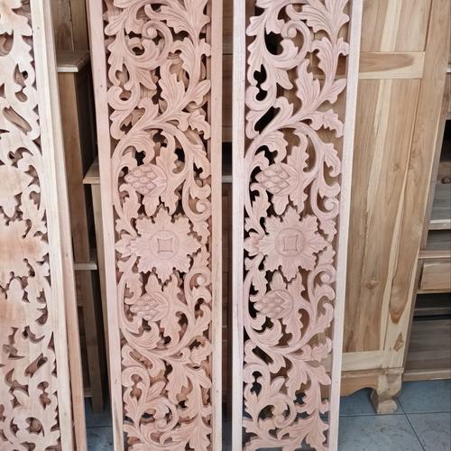 Jual ukiran kayu ornamen ukir loster ukir roster bofen kusen pintu ...