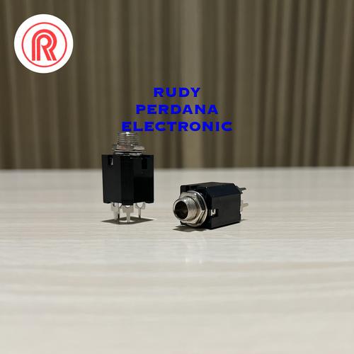 Jual SOCKET SOKET AKAI 6.5 MM STEREO 4 PIN MUR PANEL BODI SEGI KOTAK ...