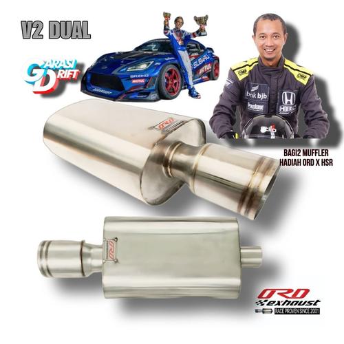 Jual ORD exhaust knalpot racing Bass Silent V2 Dual DB Killer - Jakarta ...