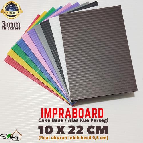 Jual Alas Kue Tart / Tatakan Kue Kotak 3mm 10 x 22 cm Cake Board ...