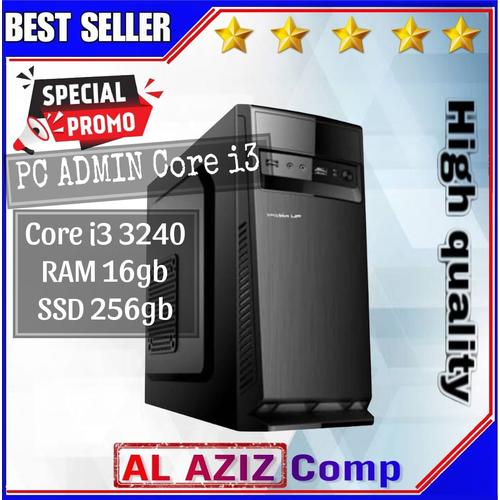 Jual Pc Cpu Komputer Rakitan Intel Core i3 3240 Ram 16gb SSD 256gb Wifi ...