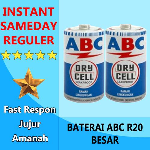 Jual Baterai ABC R20 baterai ABC Besar / Ukuran Besar / Baterai 1,5 ...