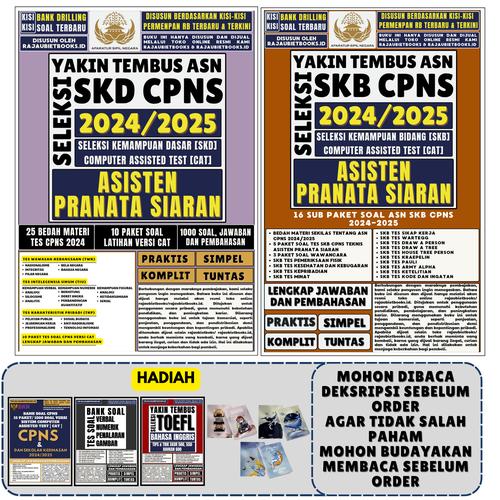 Promo BUKU YAKIN TEMBUS ASN CPNS CAT SKD & SKB CPNS ASISTEN PRANATA SIARAN 2024-2025 TERBARU DAN ...