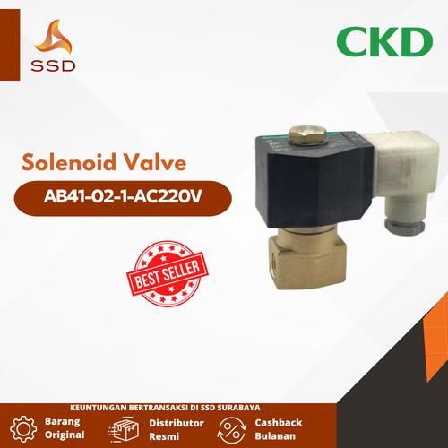 Jual CKD Solenoid Valve AB41 Series Type AB41-02-1-AC220V - Kab ...