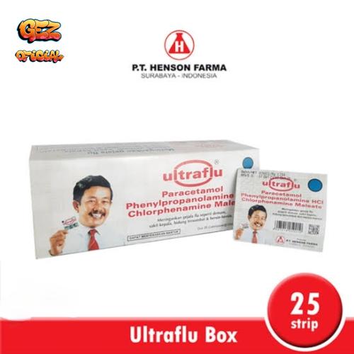 Jual ultraflu tablet strip/box - 1 box 25 strip - Kota Bandung ...