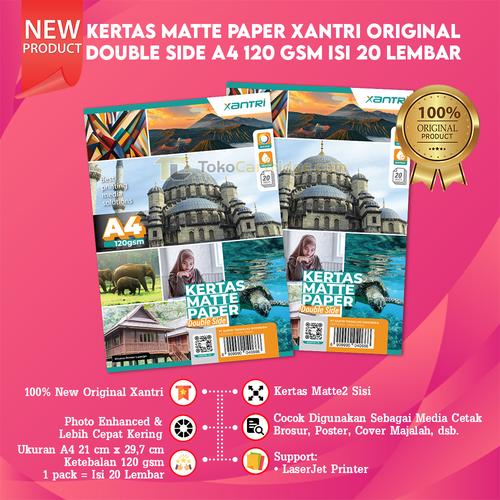 Jual Kertas Photo Matte Paper Double Side A4 120gsm Paper Printer ...