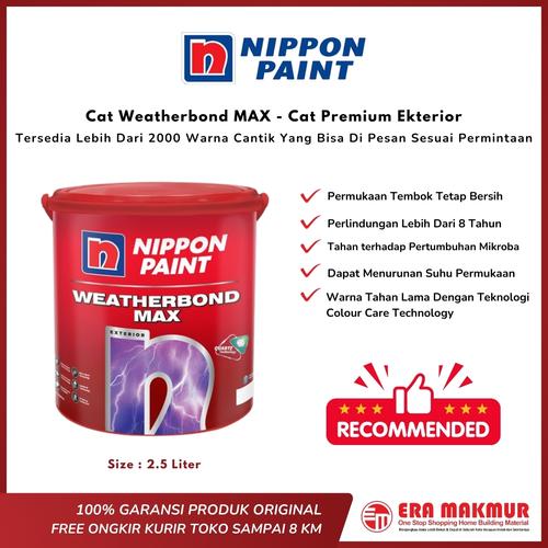 Jual NIPPON PAINT – Cat Weatherbond MAX 2.5L - Cat Premium Ekterior 2,5 ...