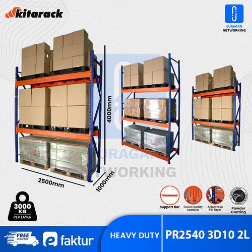 Jual KITARACK Rak Palet 3 TON Pallet Rack Heavy Duty Panjang 2.5 Meter ...