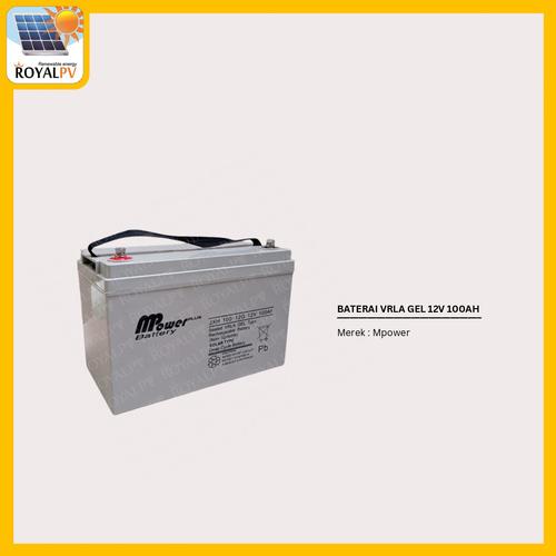 Jual Baterai mpower gel 12v 100ah baterai ups gel 12v 100ah baterai solar panel 12v 100ah ...