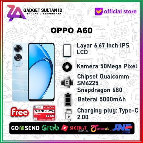 Promo OPPO A60 128GB 8GB RAM | 256GB 8GB RAM Garansi Resmi Indonesia ...