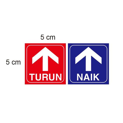 Jual Stiker Anak Tangga Naik Turun Safety Sticker Petunjuk Arah Jalan ...