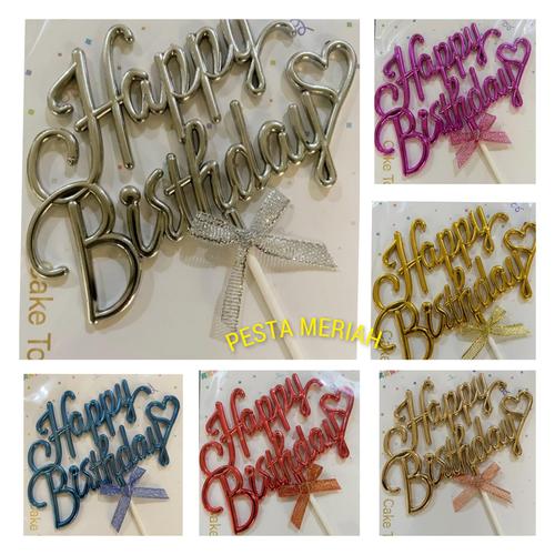 Jual NEW ARRIVAL!! CAKE TOPPER HAPPY BIRTHDAY DELUXE JUMBO / CAKE ...