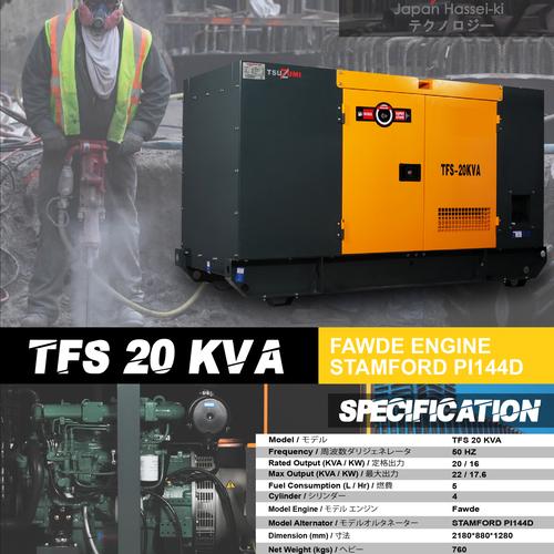 Jual Genset Silent 20 KVA Tsuzumi TFS 20 KVA Japan Technology / Genset Diesel Silent - Kota ...