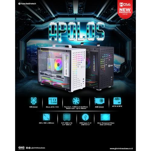 Jual CASING HOSE APOLOS M-ATX CASING - MINI TOWER - casing gaming ...