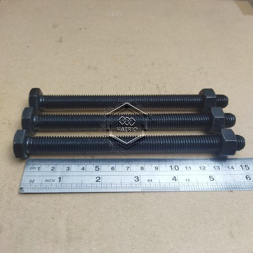 Jual BAUT MUR BAJA M12 X 150 FULL DRAT PANJANG 15CM KUNCI 19 15 CM BAUD HTB GRADE 8.8 HITAM ...