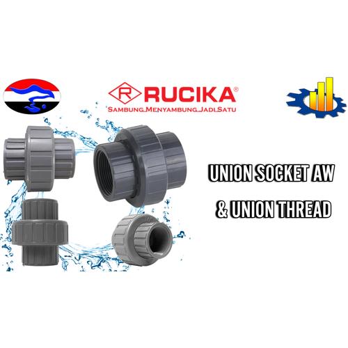 Jual UNION SOCKET AW & UNION THREAD AW Merk RUCIKA - 1 inch, SOCKET AW ...