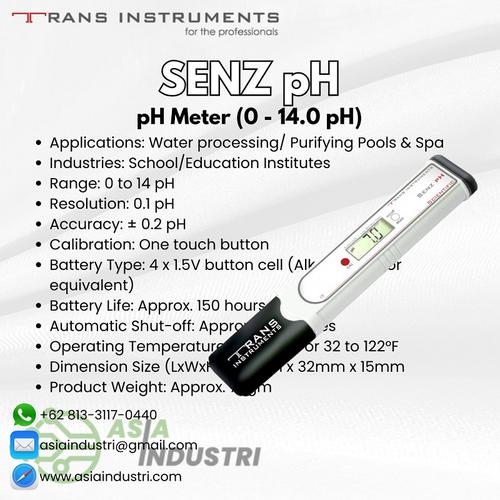 Jual Trans Instruments Senz pH (TP9050) pH Meter - Kota Tangerang ...