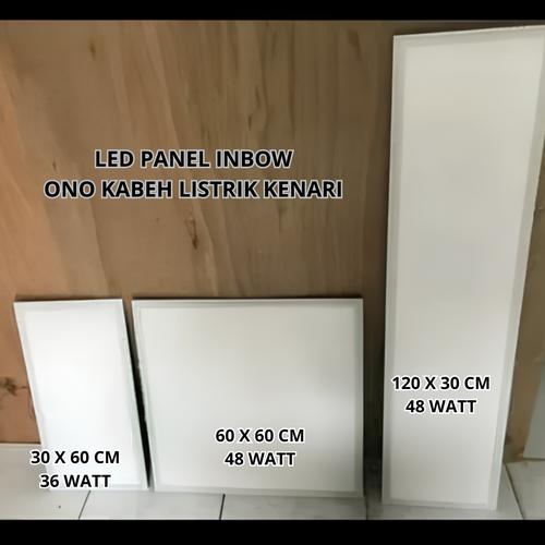 Jual LAMPU LED PANEL 30X60 60X60 120X30 48 WATT DOWNLIGHT INBOW PLAFON ...