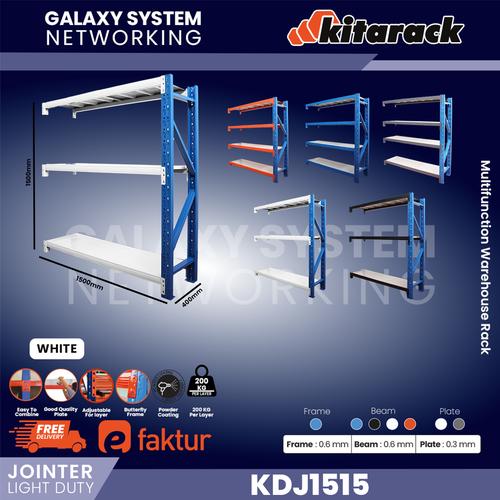 Jual Rak Gudang Light Duty KDJ1515B Rack Gudang 4 / 3 susun 150 x 400 x ...