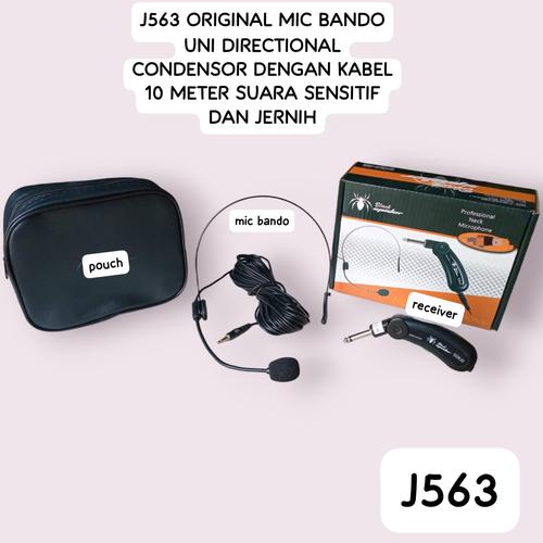 Jual J563 ORIGINAL MIC PROFESIONAL NECK MICROPHONE MIK BANDO HEADSET ...