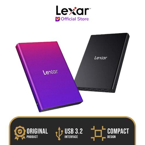 Promo Lexar SSD Enclosure E100 SATA External Case USB 3.2 - Pink Purple ...