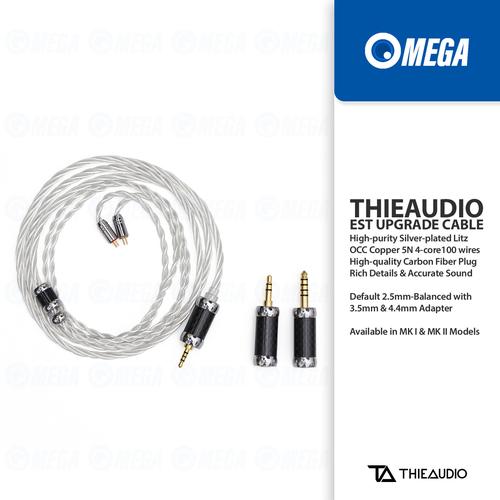 Jual THIEAUDIO EST 5N Silver-plated OCC Copper Litz Upgrade IEM Cable - MARK II, 2pin 0.78 ...