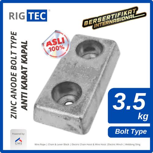 Promo Zinc Anode / Anti Karat Anoda Kapal Bolt Type 3.6 kg B4 RIGTEC ...