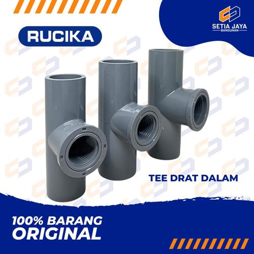 Jual Faucet Tee / Te / T Drat Dalam Rucika PVC 1/2 / 3/4 Inch AW - 1/2 Inch - Kota Bekasi ...