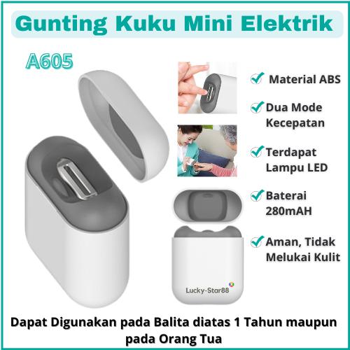 Promo Gunting Kuku Elektrik LED A605 Rechargeable | Nail Clipper ...