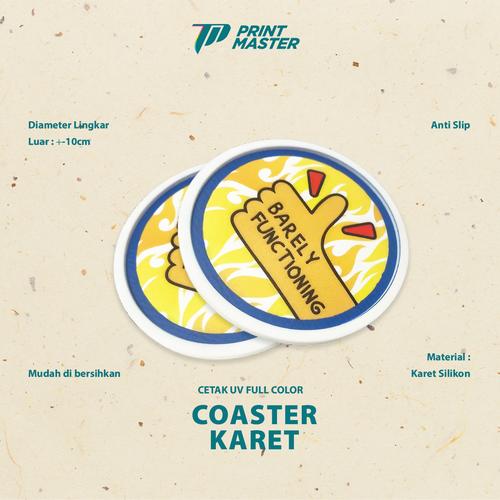 Jual Custom Tatakan Gelas Polos Karet Silikon Coaster Alas Gelas Cetak ...