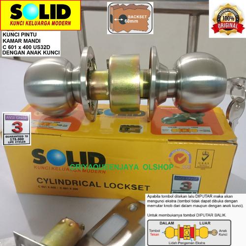 Jual Kunci Bulat C 601 x 400 SOLID Kunci Pintu Kamar Mandi Dengan Anak ...