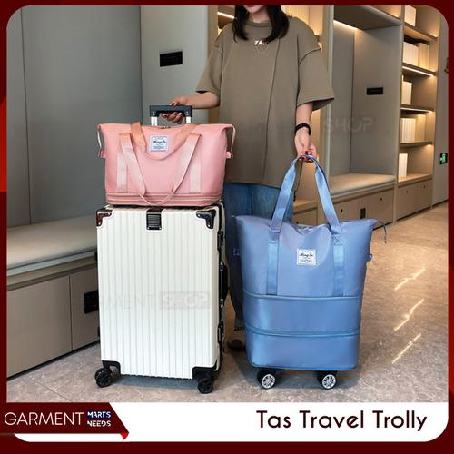 Promo Tas Travel Jumbo 3 Tingkat Dengan Roda Duffel Travel Bag Roda ...
